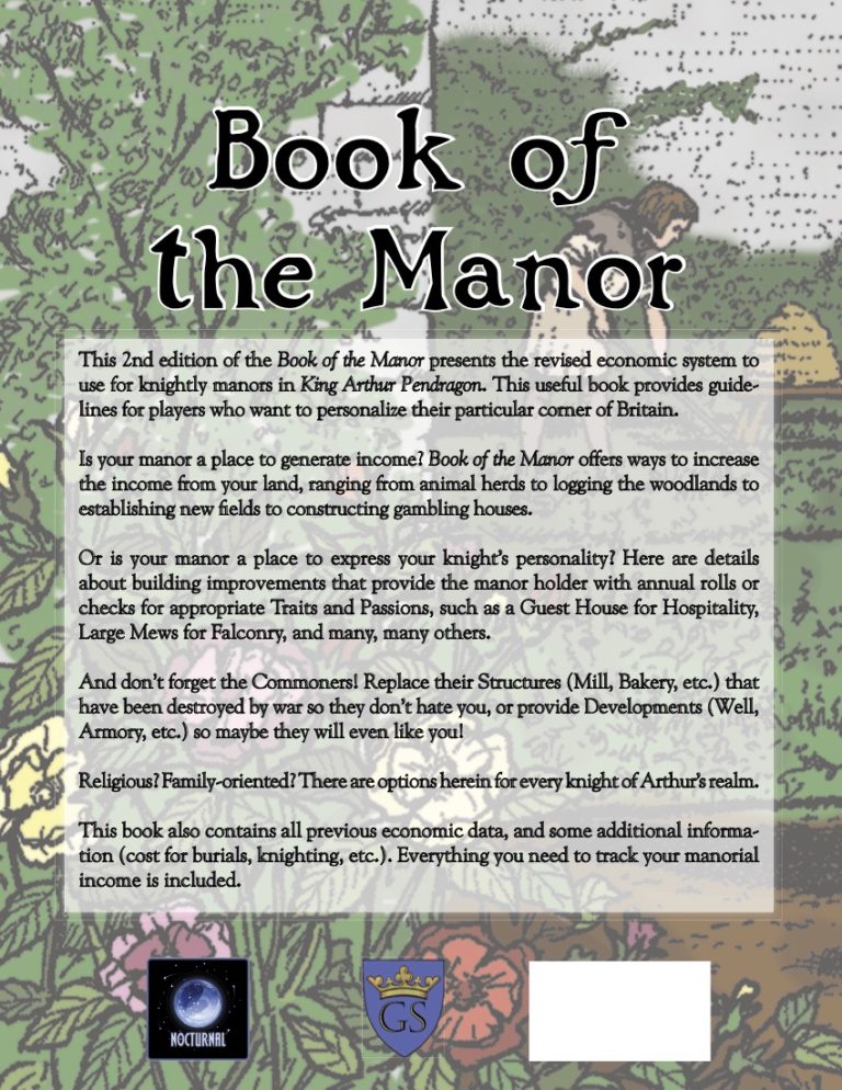 NM010 Book of the Manor 2nd edition (2008) – Pendragon